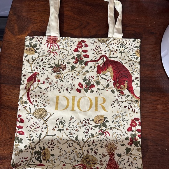 Dior | Bags | Dior 223 Tiger Cotton Tote Vip Gift Brand New In Package ...